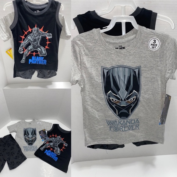 Marvel | Matching Sets | Nwt Marvel Black Panther Set For 3 Pieces New ...